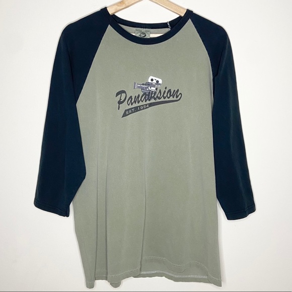 Vintage | Shirts | Vintage Panavision Pale Olive Baseball Tshirt M ...